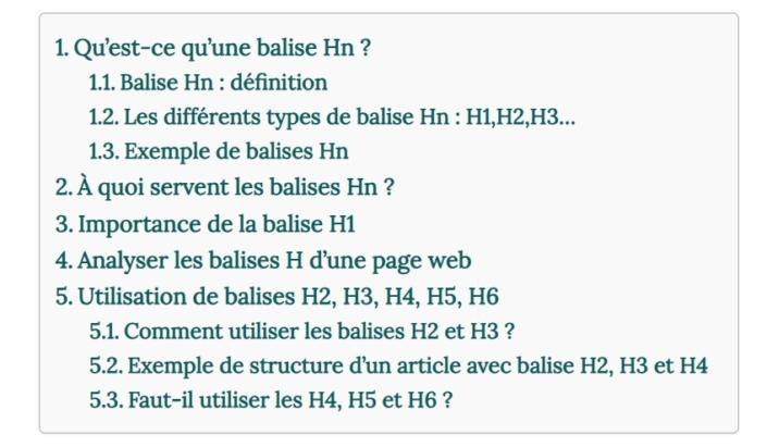 Balise Hn et contenu SEO - Mise en valeur : le blog du marketing digital