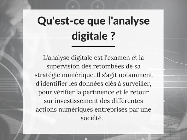 Analyse digitale : comment faire?