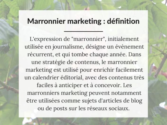 Qu'est-ce qu'un marronnier marketing et comment l'utiliser